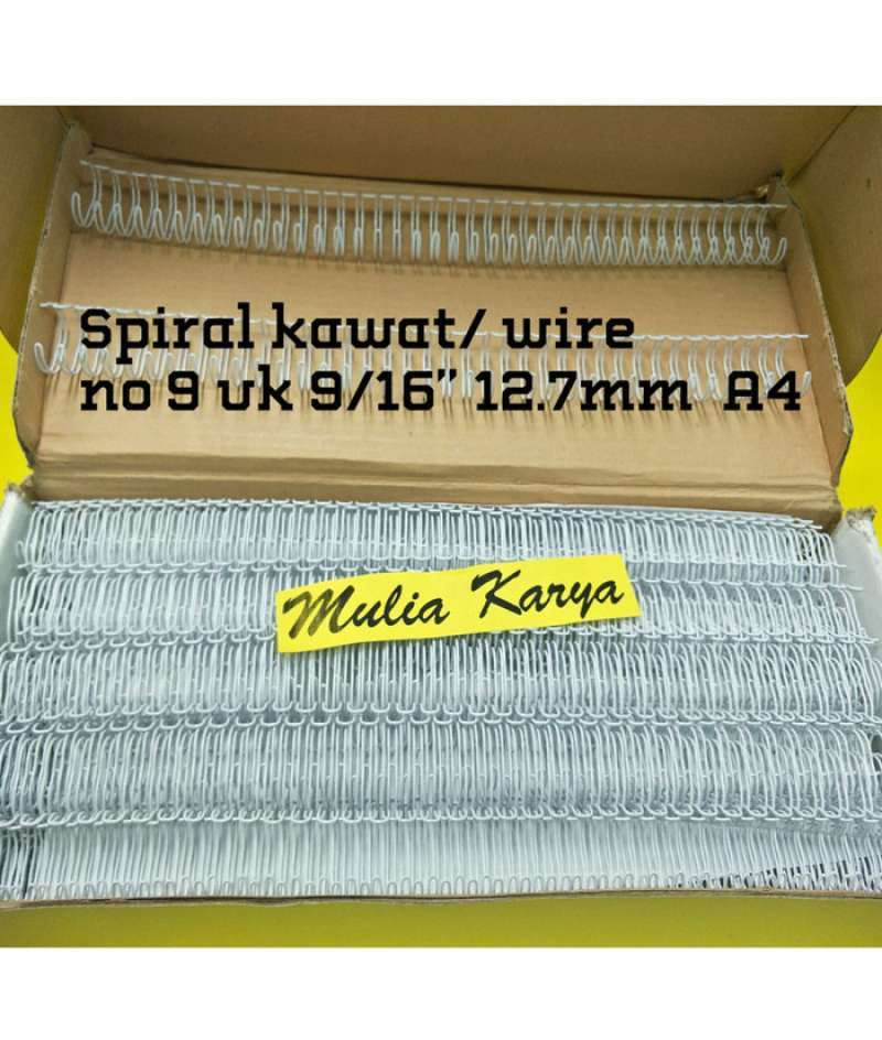 Promo Spiral Kawat Jilid A4 No.9 Ukuran 9/16 12.7 Mm Diskon 23% Di ...