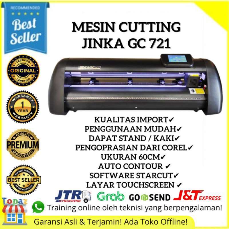 Promo Mesin Cutting Sticker Jinka Gc 721 Led Auto Countour Diskon 23% ...