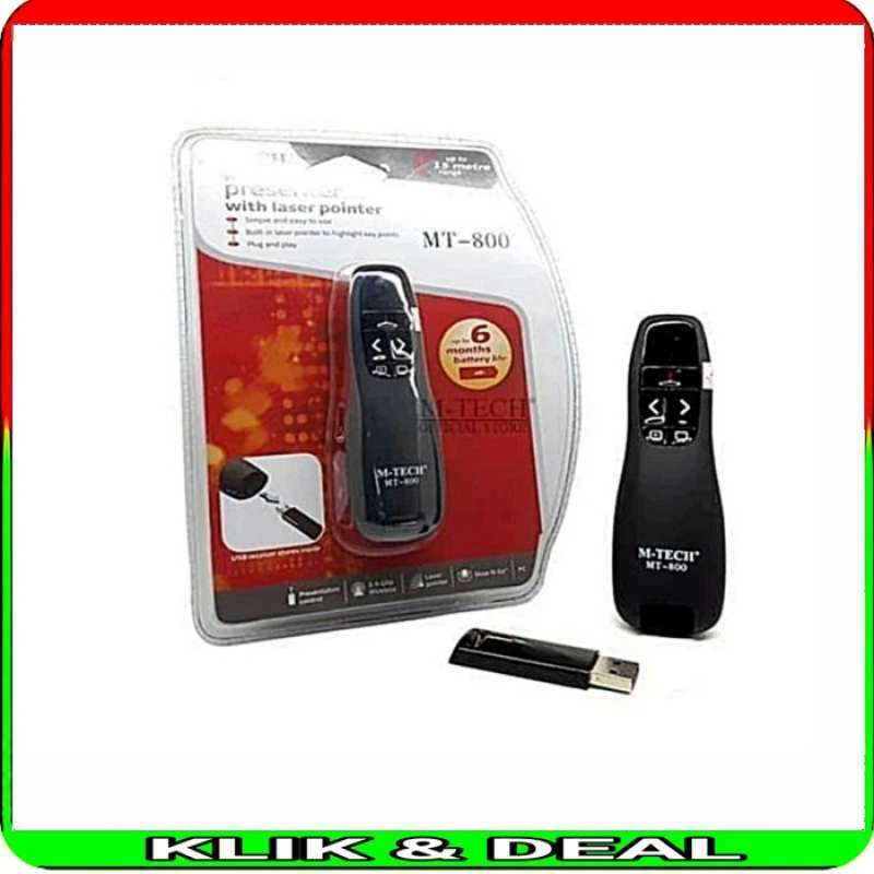 Promo 100% Produk Ori Laser Pointer Wireless Mt 800 Original M-tech Diskon 23% Di Seller Frens ...