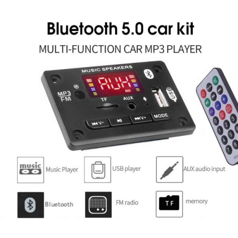 Jual Kit Mp3 Audio Player D106bt Board Usb Bt Bluetooth Fm Module ...