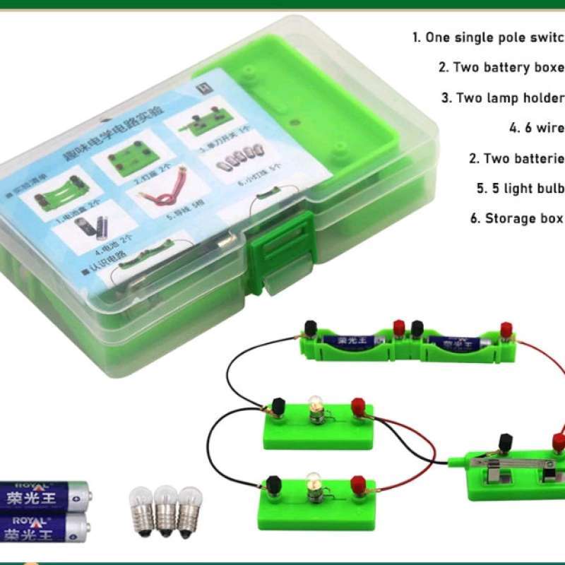 Jual Electric Circuit Kit Kids School Science Learning Experiment Di ...