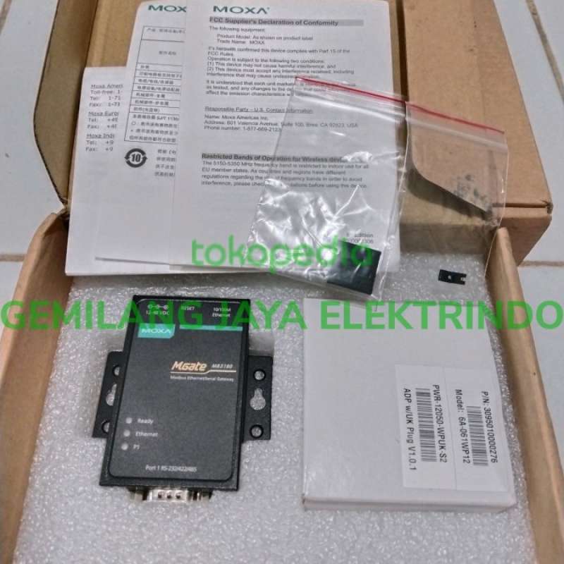 Promo 100 Produk Ori Moxa Mgate Mb3180 Mb 3180 Modbus Ethernet Serial