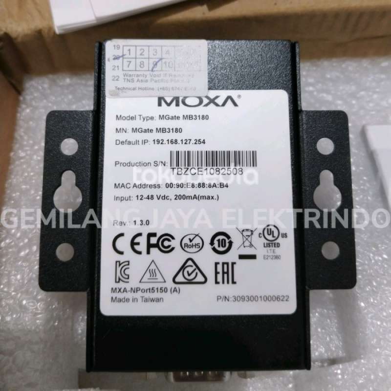 Promo 100 Produk Ori Moxa Mgate Mb3180 Mb 3180 Modbus Ethernet Serial