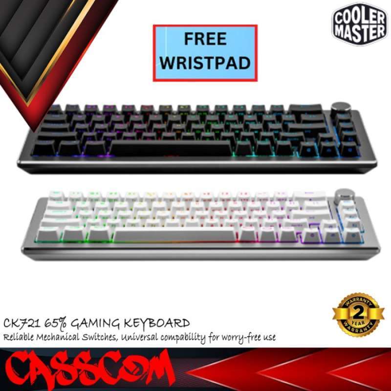 Promo 100% Produk Ori Cooler Master Ck721 65% Rgb Hybrid Mechanical ...
