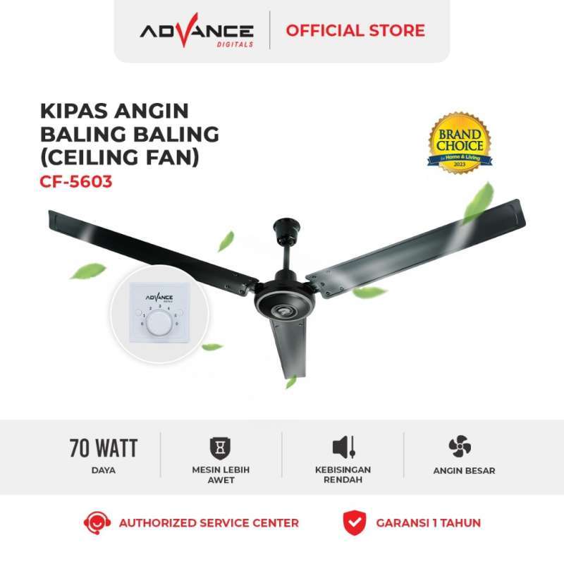 Promo Advance Cf5603 Kipas Angin Gantung Atau Ceiling Fan Daya 70 Watt ...