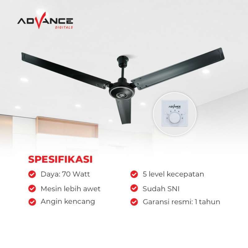 Promo Advance Cf5603 Kipas Angin Gantung Atau Ceiling Fan Daya 70 Watt ...