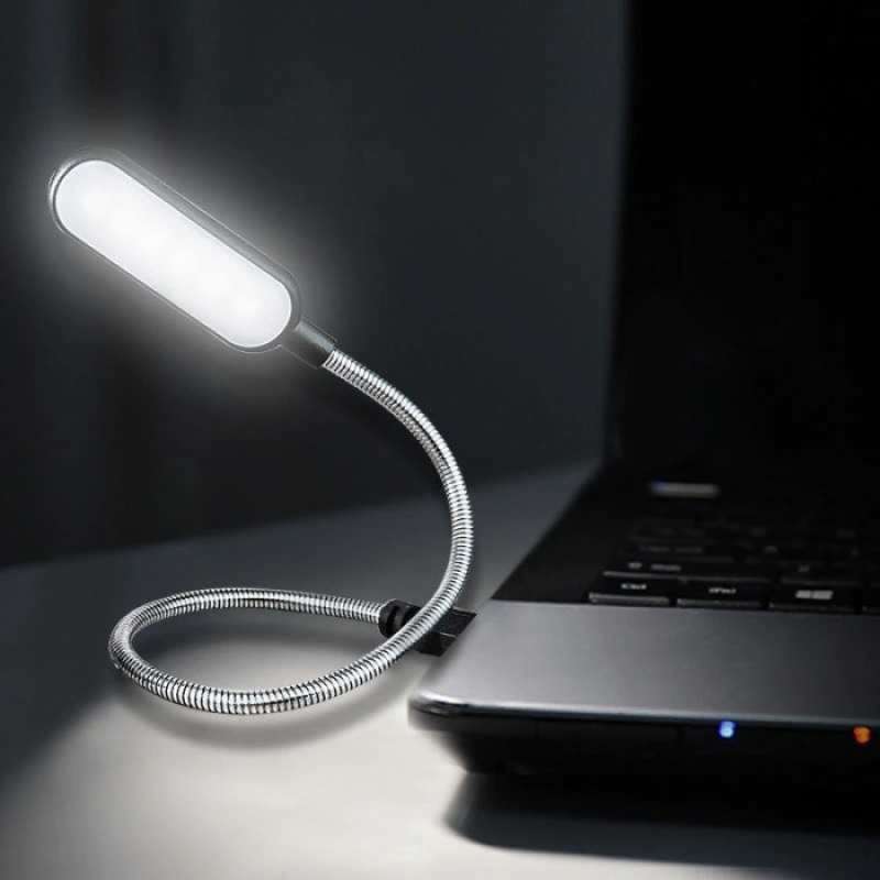 Jual Lampu Belajar Led Usb Mini Metal Flexible 4 Led / Lampu Baca Di ...