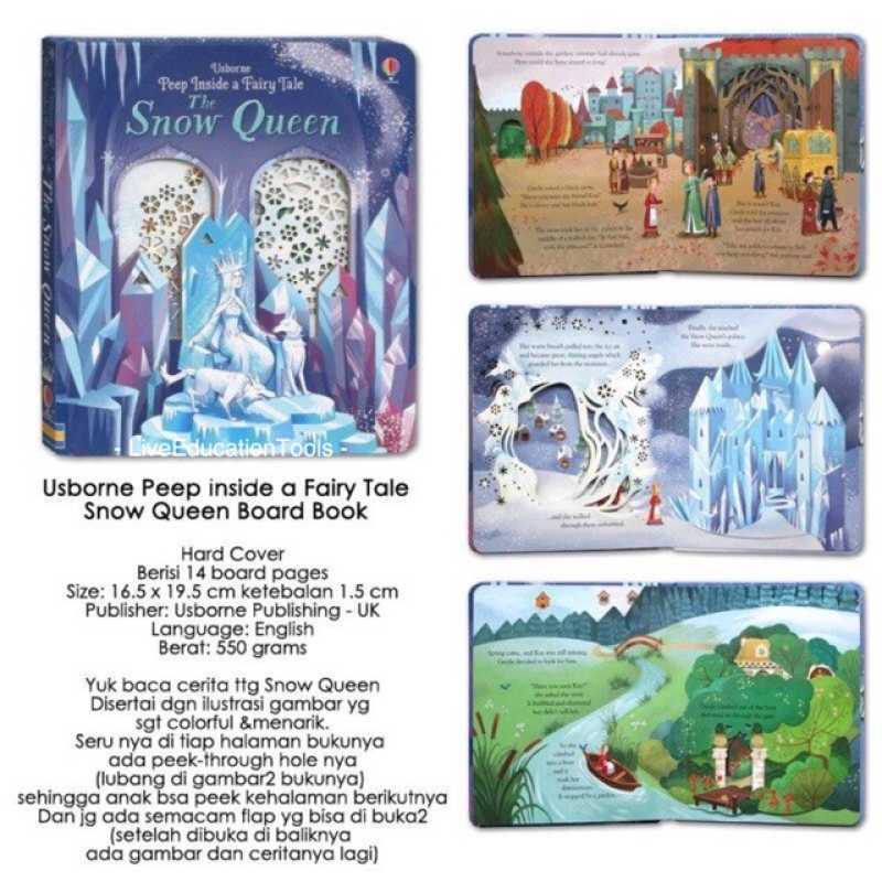 Jual Usborne The Snow Queen Peep Inside Imported Book Buku Impor Anak ...