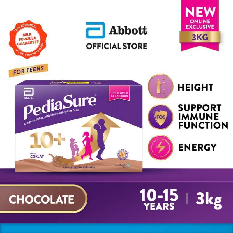 Jual Abbott Pediasure 10+ Scientifically Designed For 10-15 Years Chocolate 3kg Di Seller ...