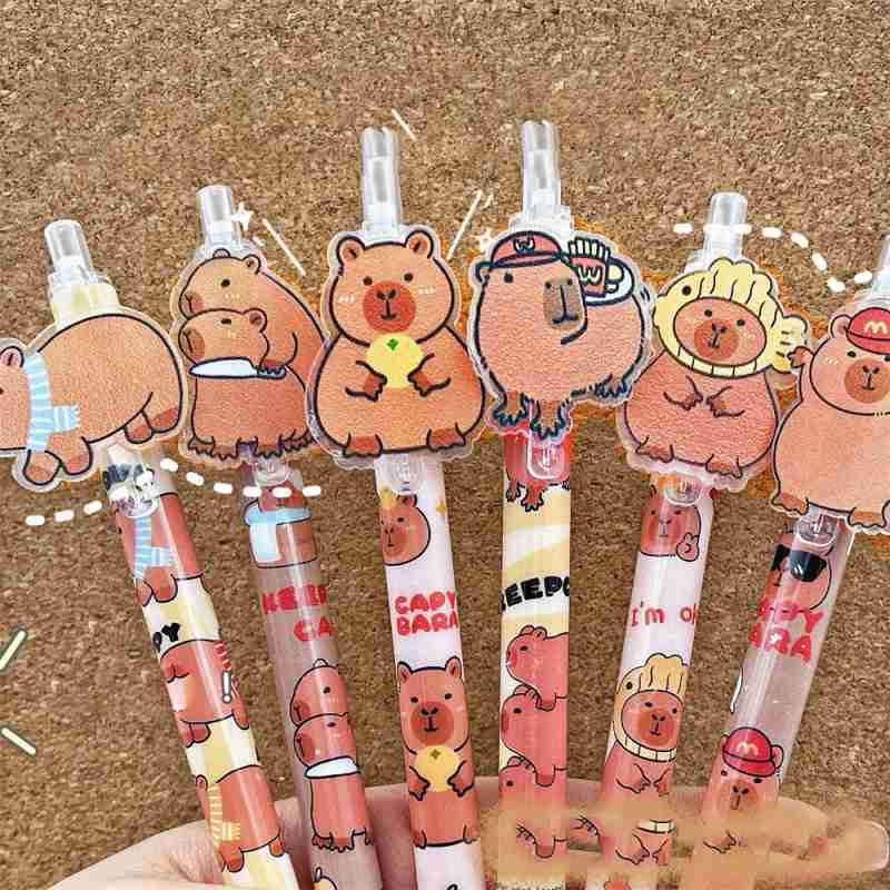 Jual Oem Rb-a96 Pena Mekanik Capybara 0.5mm Pulpen Gel Cartoon Alat ...