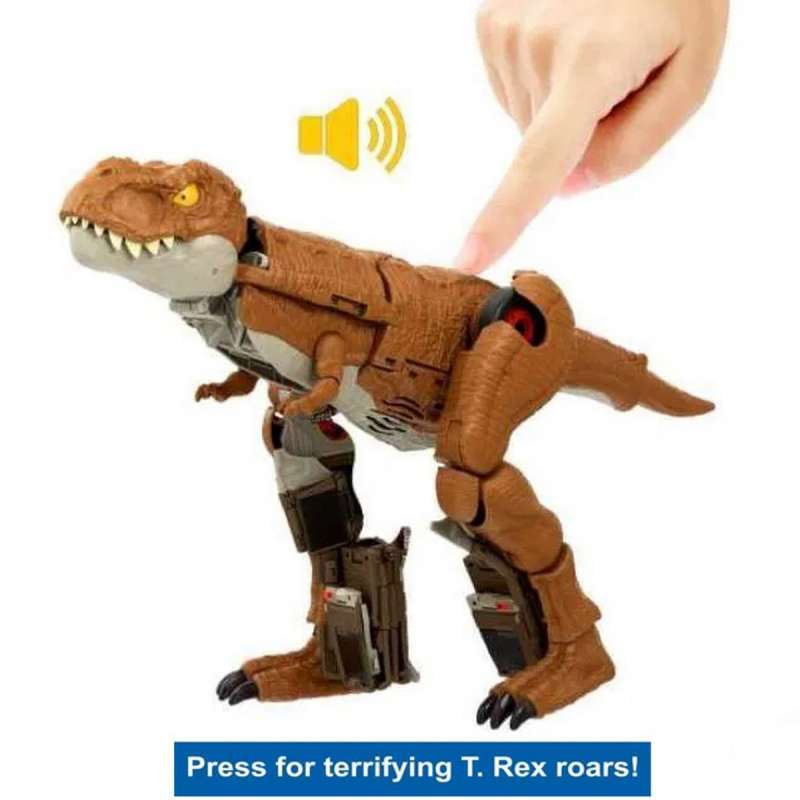 Jual Mattel Jurassic World Tyrannosaurus Rex Fierce Changers Transform ...