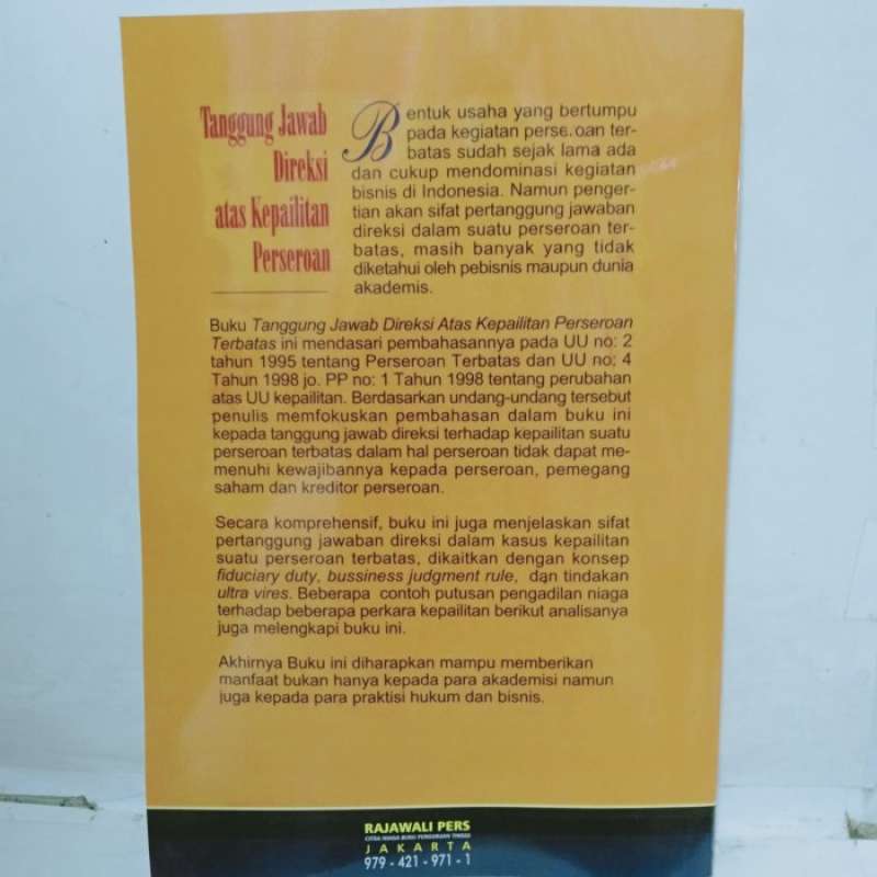 Jual Buku Tanggung Jawab Direksi Atas Kepailitan Perseroan Di Seller ... Jual Buku Tanggung Jawab Direksi Atas Kepailitan Perseroan Di Seller ...