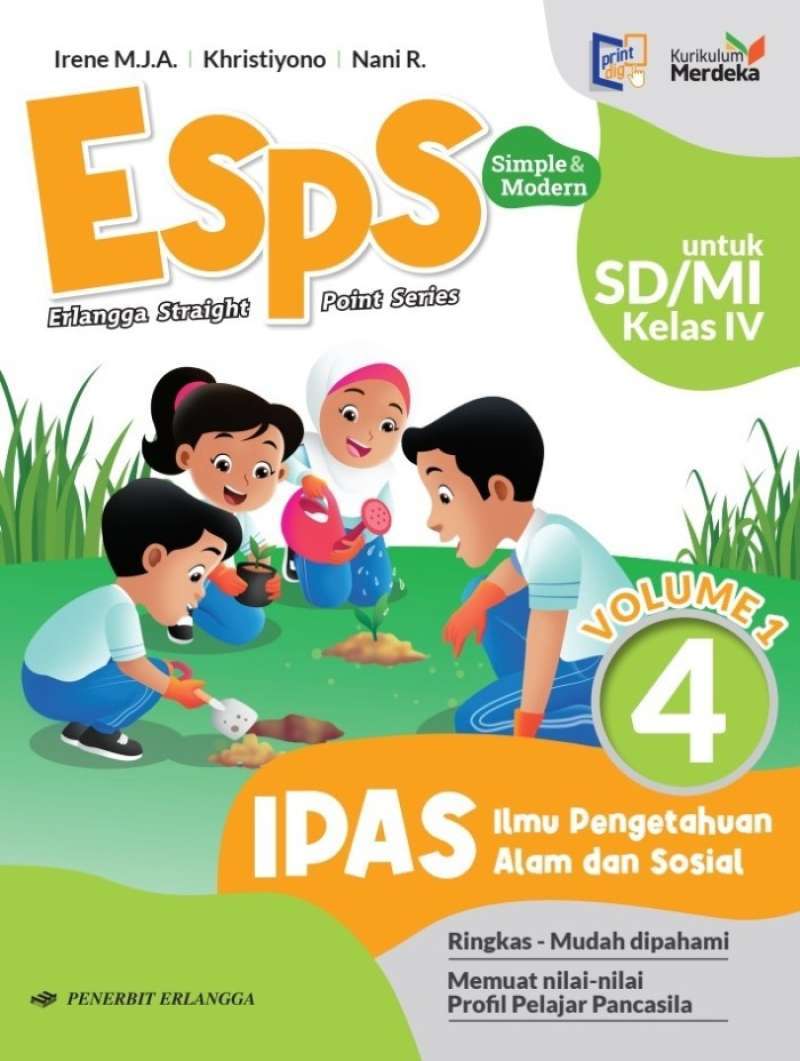 Jual Esps Ipas Kelas 4 Sd Erlangga Vol 1 Dan 2 Original Di Seller ...