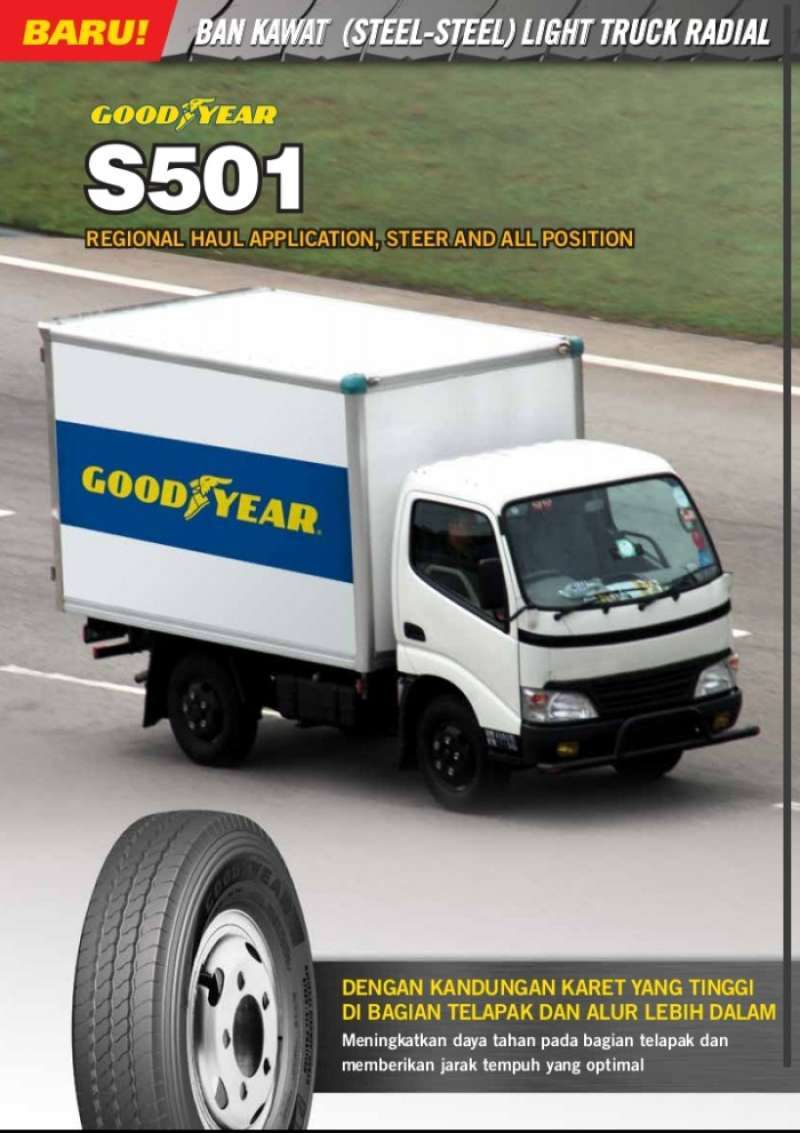 Jual Goodyear S501 Radial 7.50 R16 14pr Ban Truk Engkel Double Full Set ...