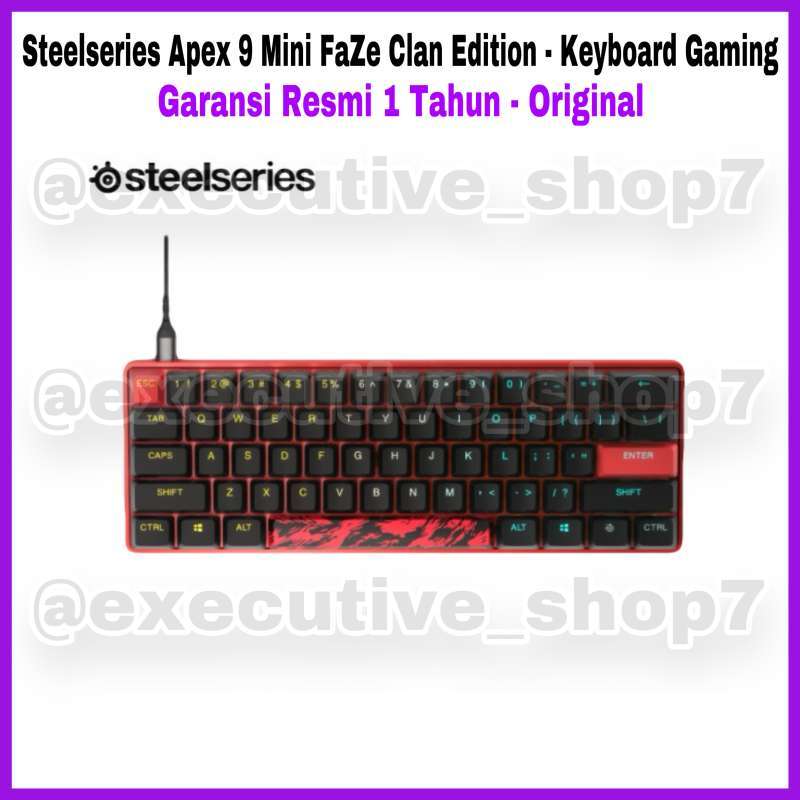 Jual Steelseries Apex 9 Mini Faze Clan Edition - Keyboard Gaming - Garansi Resmi 1 Tahun ...