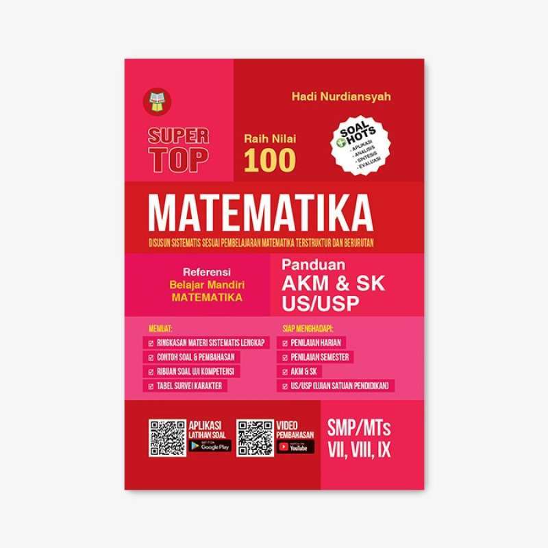 Jual Buku Super Top Matematika - Panduan Akm & Sk Us/usp Smp/mts Di Seller Noelle - Cengkareng ...