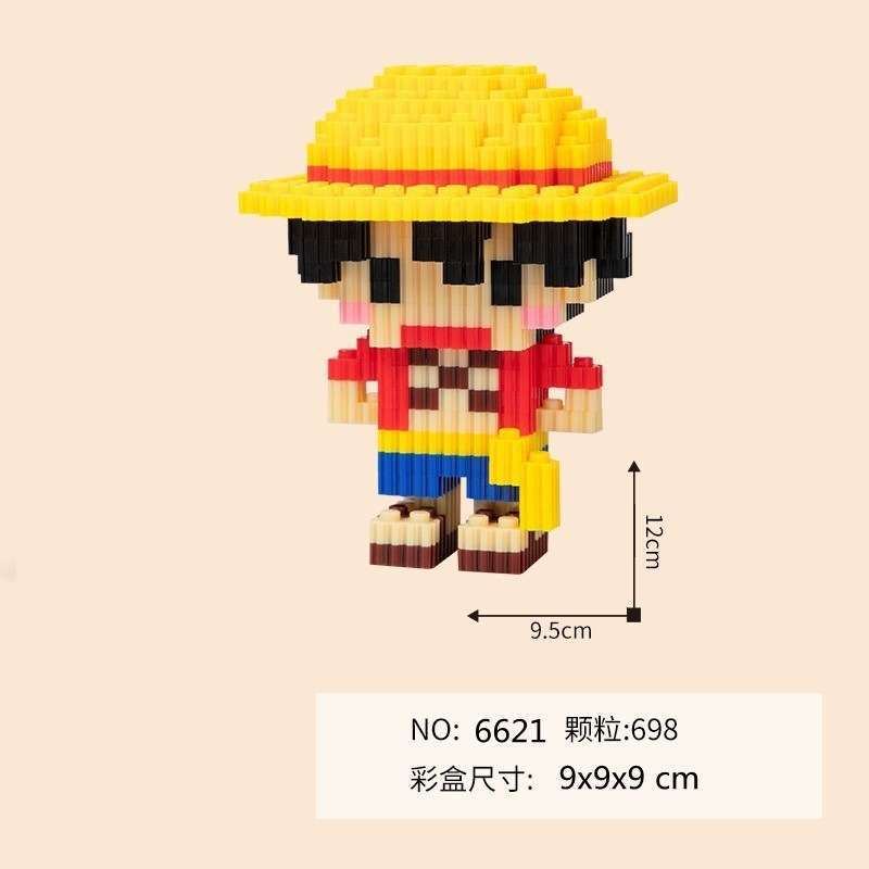 Promo One Piece Luffy Usop Zoro Chopper Micro Block Mikro Blok Mini Blok Mainan Balok Susun ...