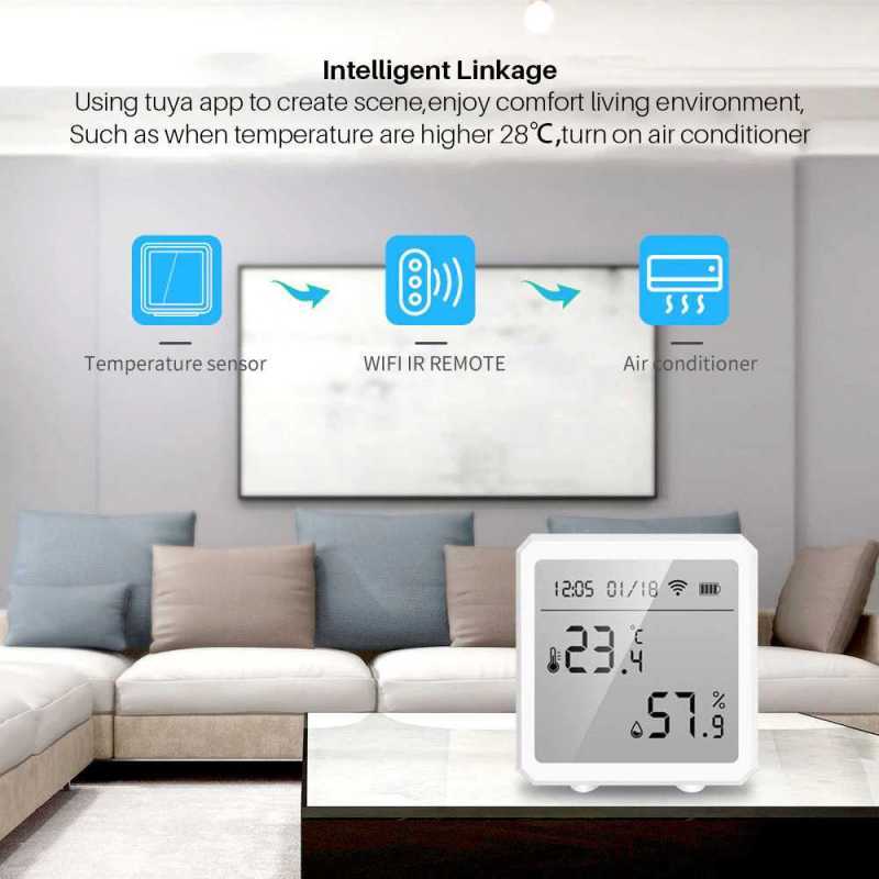 Jual Tuya Smart Temperature Humidity Sensor Detector Wifi Di Seller ... Jual Tuya Smart Temperature Humidity Sensor Detector Wifi Di Seller ...