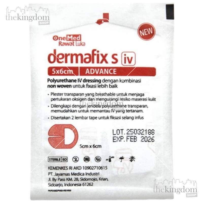 Jual Onemed Dermafix S Iv Advance 5x6cm Infusion Catheter Transparent ...