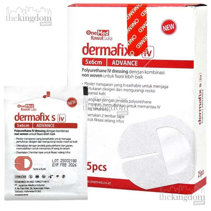 Jual Onemed Dermafix S Iv Advance 5x6cm Infusion Catheter Transparent ...