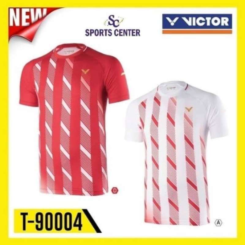 Promo New !! Kaos / Jersey Badminton Victor Timnas Denmark T90004 / T ...