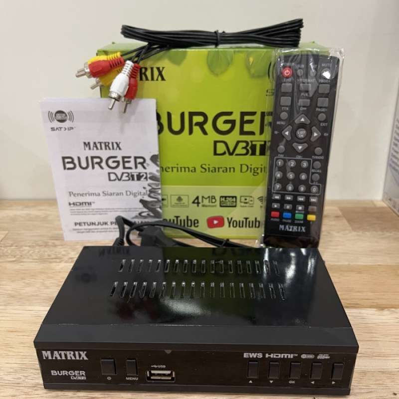 Promo Paket Combo Set Top Box Matrix Burger Penerima Sinyal Tv Digital - Stb+hdmi+wifi Diskon 24 ...