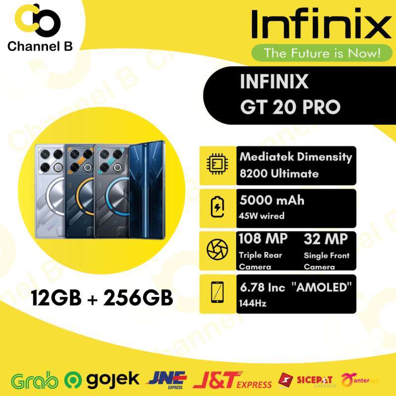 Jual Infinix Gt 20 Pro 5g 12gb 256gb Smartphone Garansi Resmi Silver Di Seller Channel
