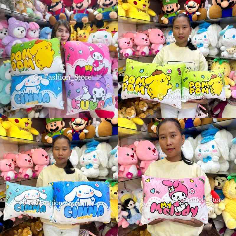 Promo Boneka Bantal Segi Sanrio Miniso Cinnamoroll Kuromi Melody Pompurin Diskon 50% Di Seller ...