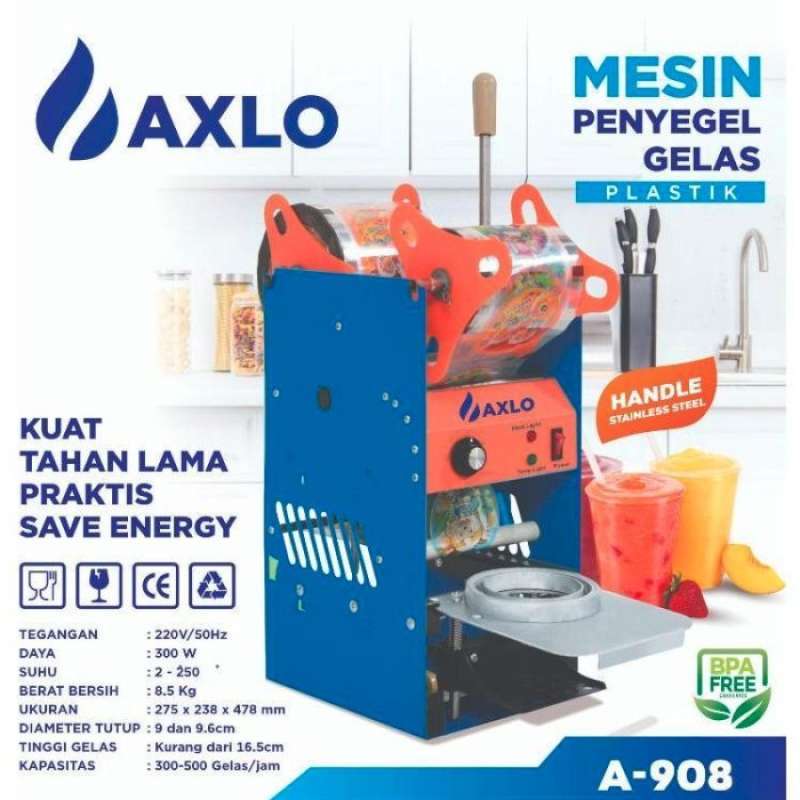 Jual Cup Sealer Axlo A-908 Alat Pres Gelas Minuman Press Cup Sealer 12 ...