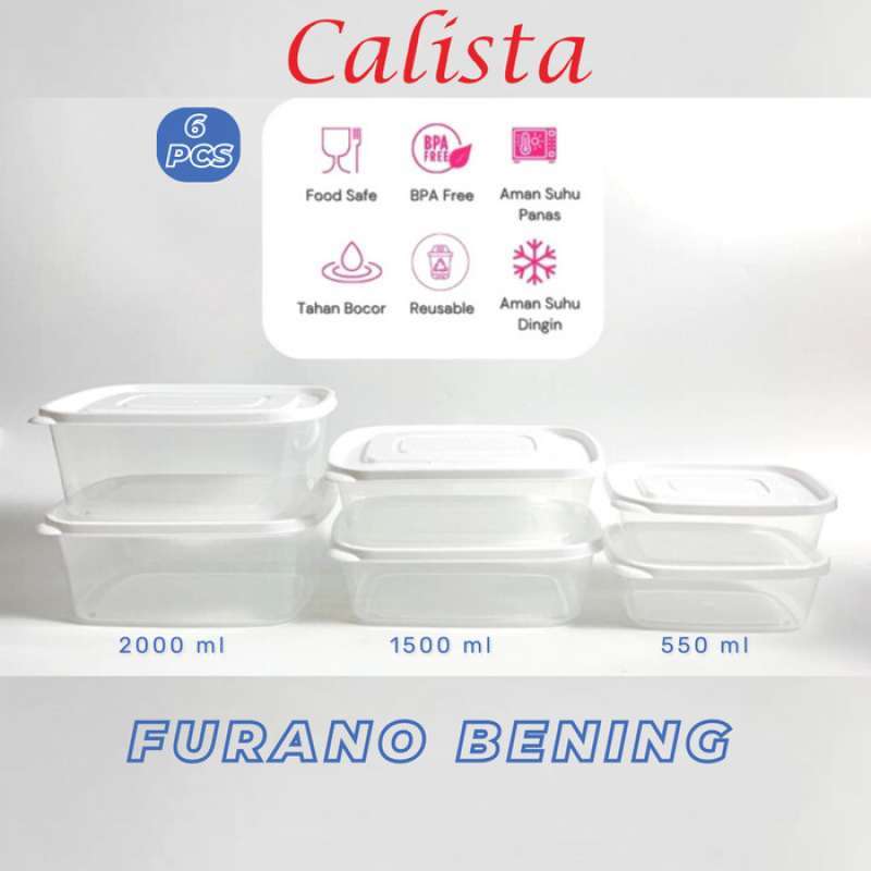 Jual Toples Kulkas Freezer Set Calista Furano Premium Food Container ...