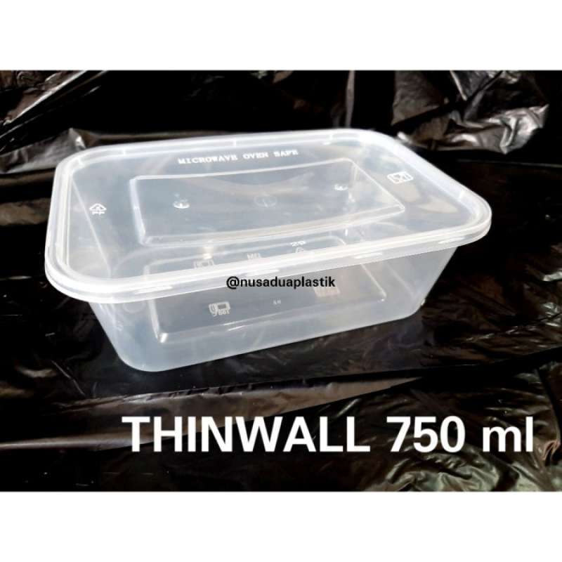 Jual Thinwall 750ml Kotak Makan Plastik Food Container 750ml Di Seller Shin Store - Cengkareng ...