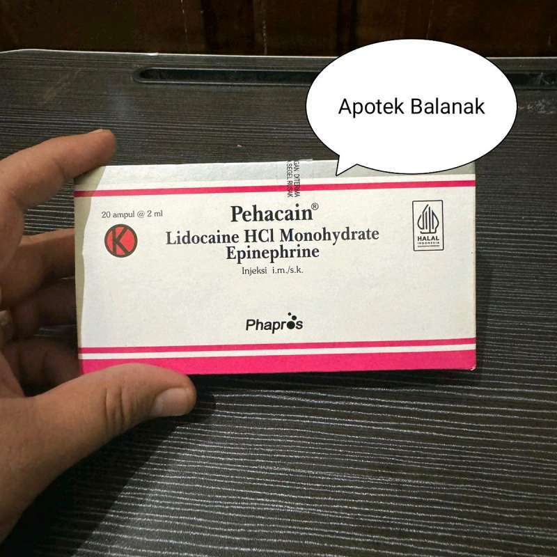 Jual Pehacain/lidocaine/epnephrine/injeksi/box Di Seller Apotek Balanak ...
