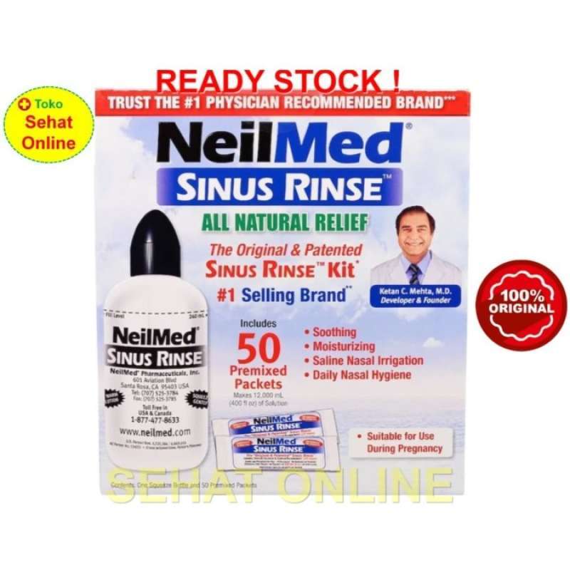 Promo Neilmed The Original & Patented Sinus Rinse Kit 50 Premixed ...
