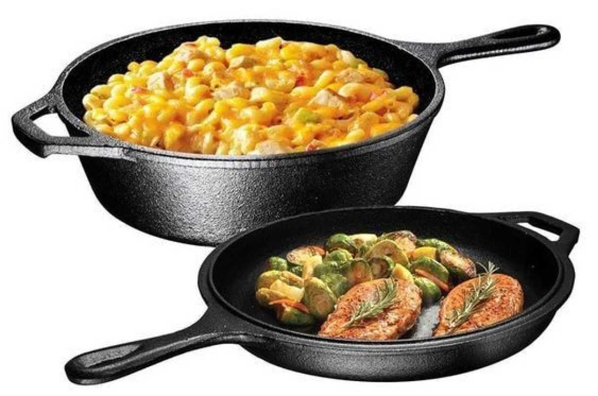 Promo Lodge Cast Iron Combo Cooker 3.2 Quart Lcc3 - Made In Usa Diskon ...