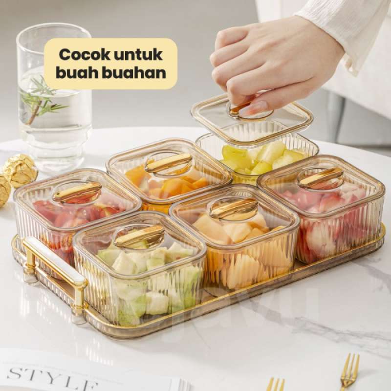 Jual Dejavu Toples Set Penyimpanan Makanan Saji Tempat Cemilan Tray ...