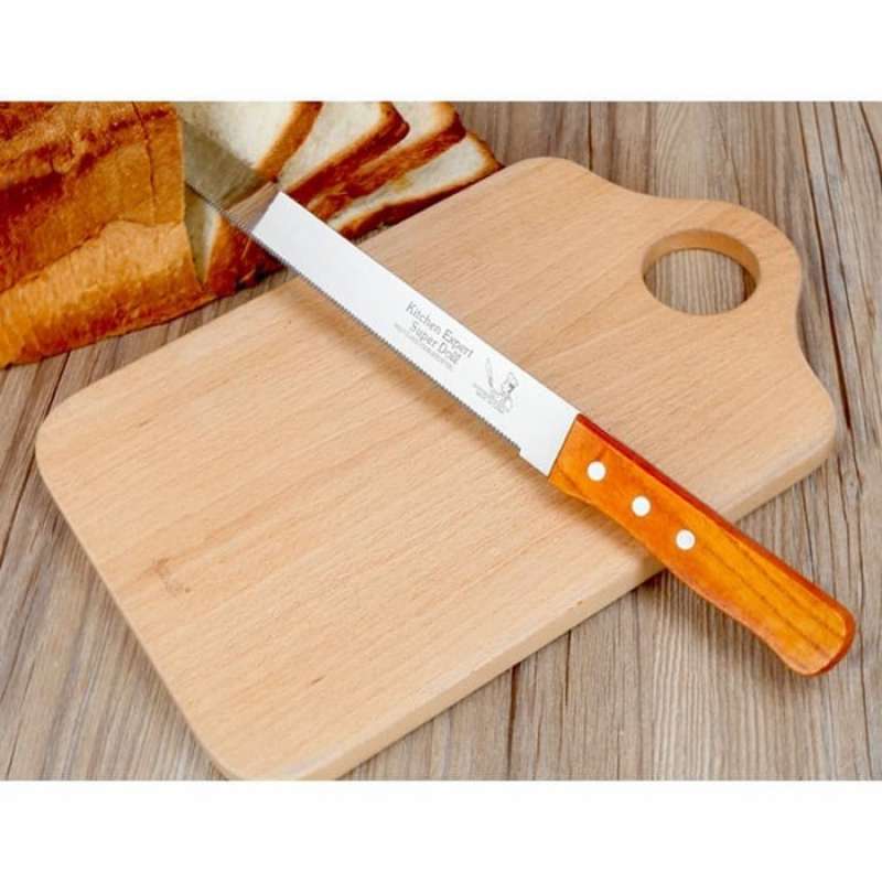Jual Bread Knife Pisau Roti Gerigi Halus 30 Cm Gagang Kayu Di Seller ...