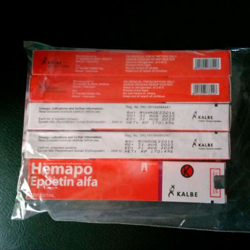Jual Hemapo/3000/iu/injeksi/box/kecil Di Seller Apotek Balanak - Kayu ...