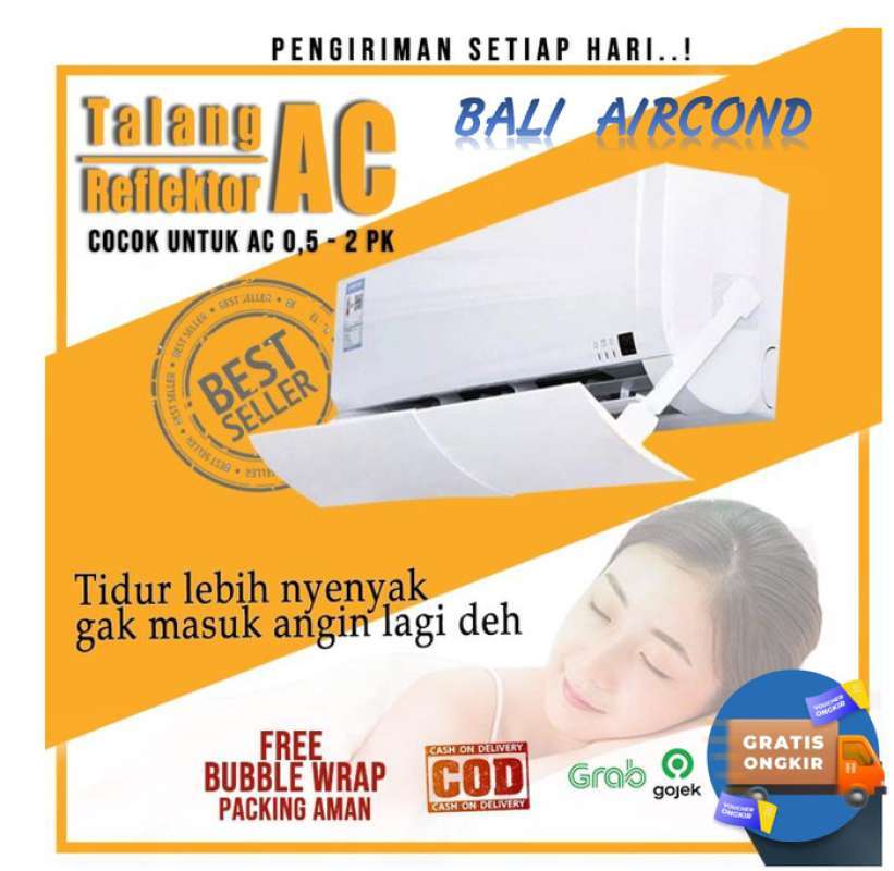 Jual Talang Reflektor Ac Penahan Hembusan Angin Ac Air Screan Cover ...