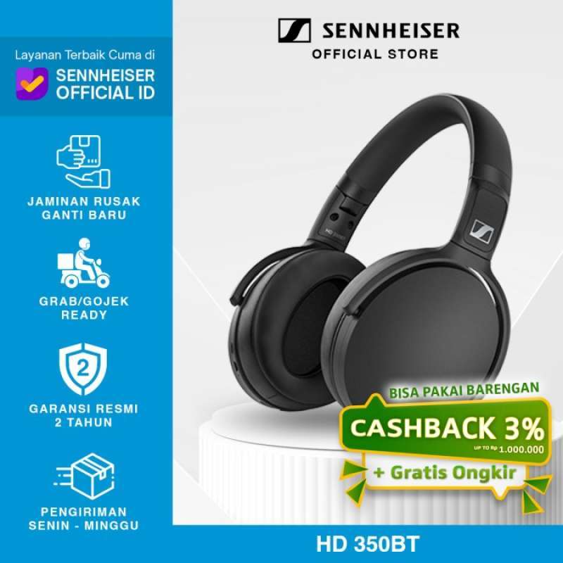 Jual Sennheiser Hd 350 Bt Wireless Headphones Di Seller Indah Purnama ...