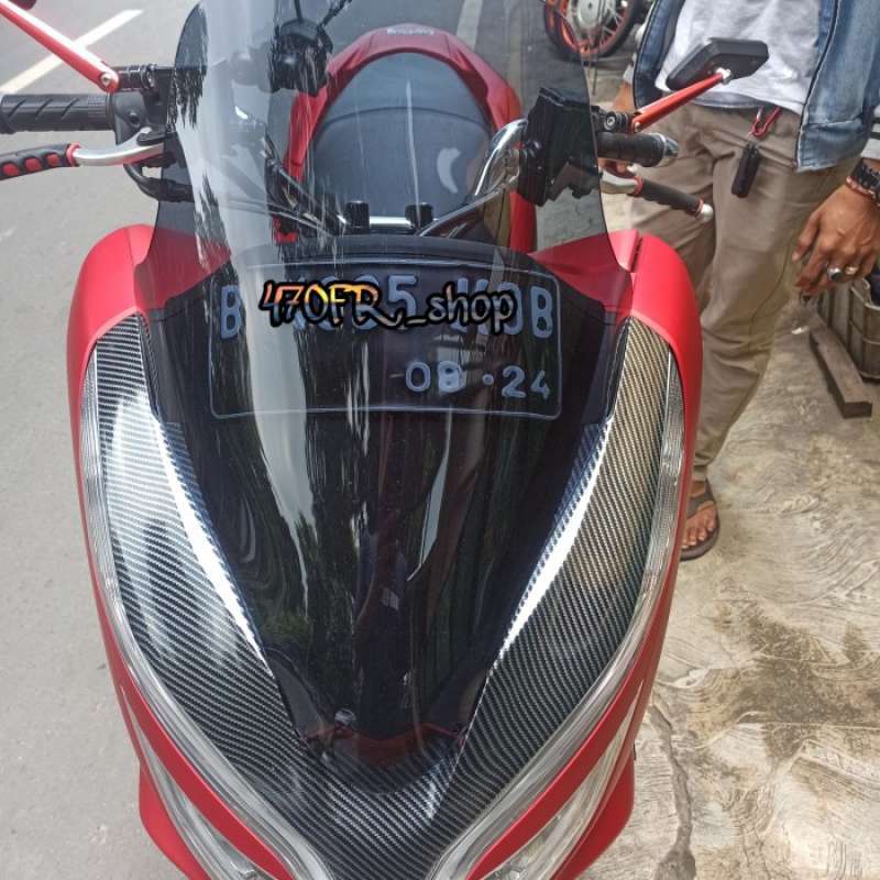 Promo Windshield / Visor Pcx Lokal Model Tinggi Diskon 23% Di Seller ...