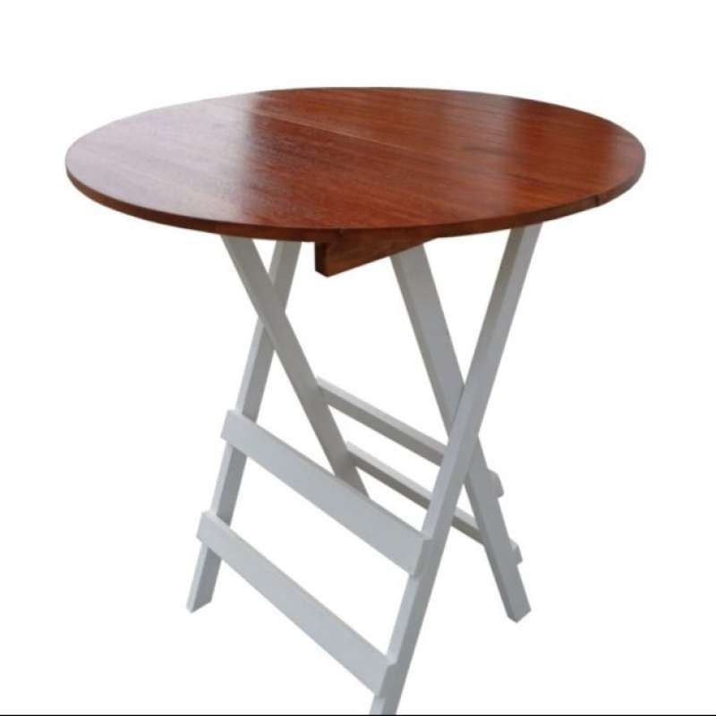 Jual Meja Bulat Full Kayu Solid Ukuran Custom Pesanan Di Seller Up ...