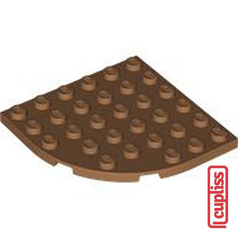 Jual X1 Lego Parts 6346466 Plate 6x6 With Bow 6003 Medium Nougat Di ...