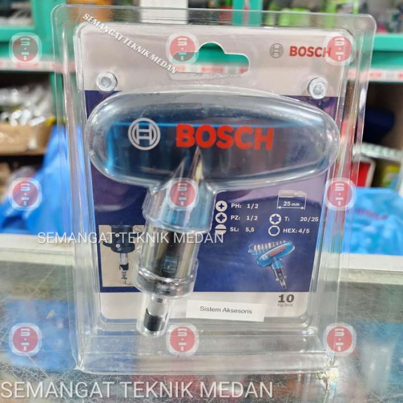 Jual 10pcs Mata Obeng T Handle Wrench Screwdriver Bit Set Bosch Pocket ...
