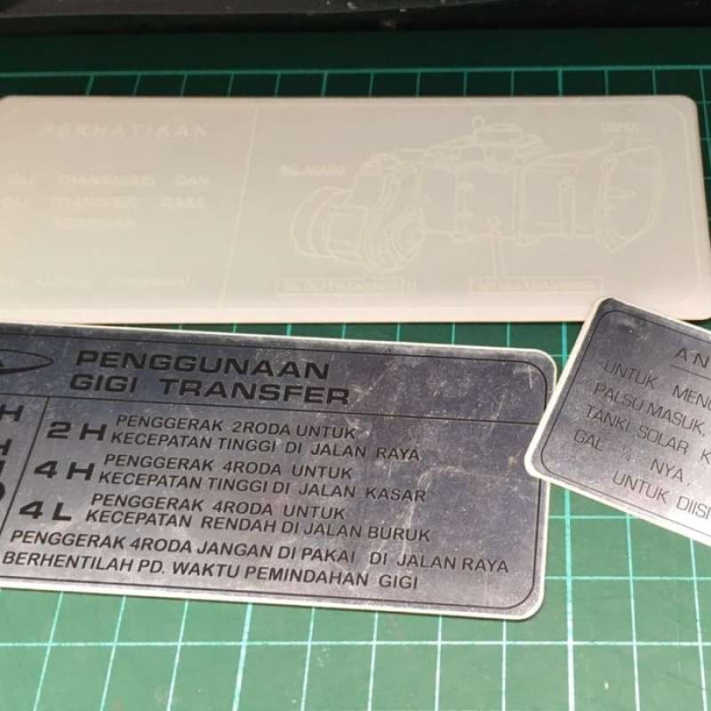 Promo Sticker Label Pintu Dalam Anjuran Gigi Transmisi Taft Rocky ...