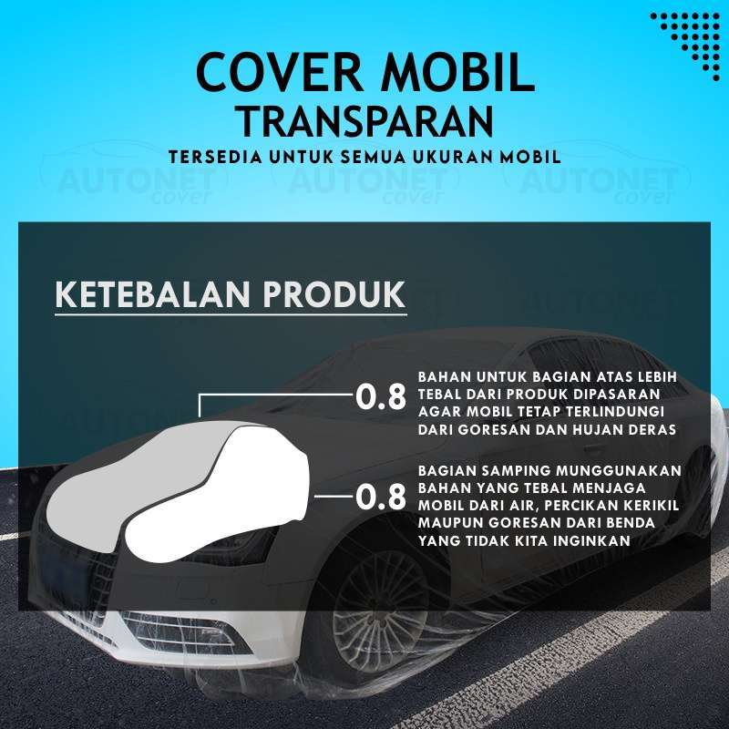 Promo Body Cover Mobil Transparan Plastik Bening Tebal Splash Etios Apv ...