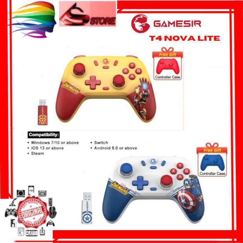 Promo Gamesir T4 Nova Lite Marvel Edition Gamepad Mobile Gaming Controller Hall Effect Stick ...