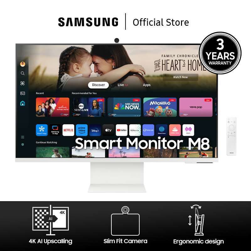 Promo Samsung Smart Monitor M8 32 M80d Warm White Slim Diskon 32% Di ...