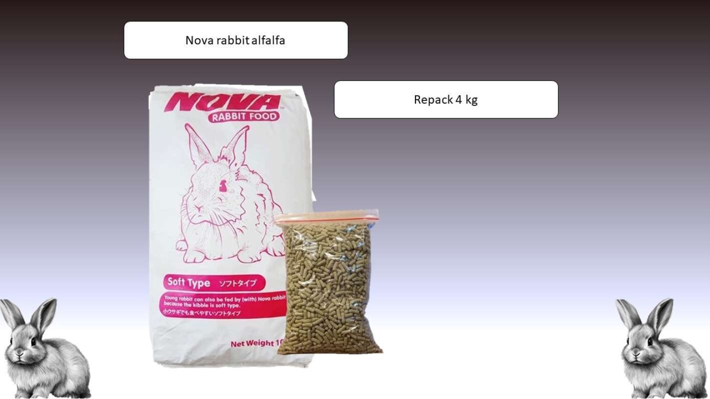 Jual Makanan Kelinci Nova 1kg Nova Rabbit Food Repack 4 Kg Di Seller ...