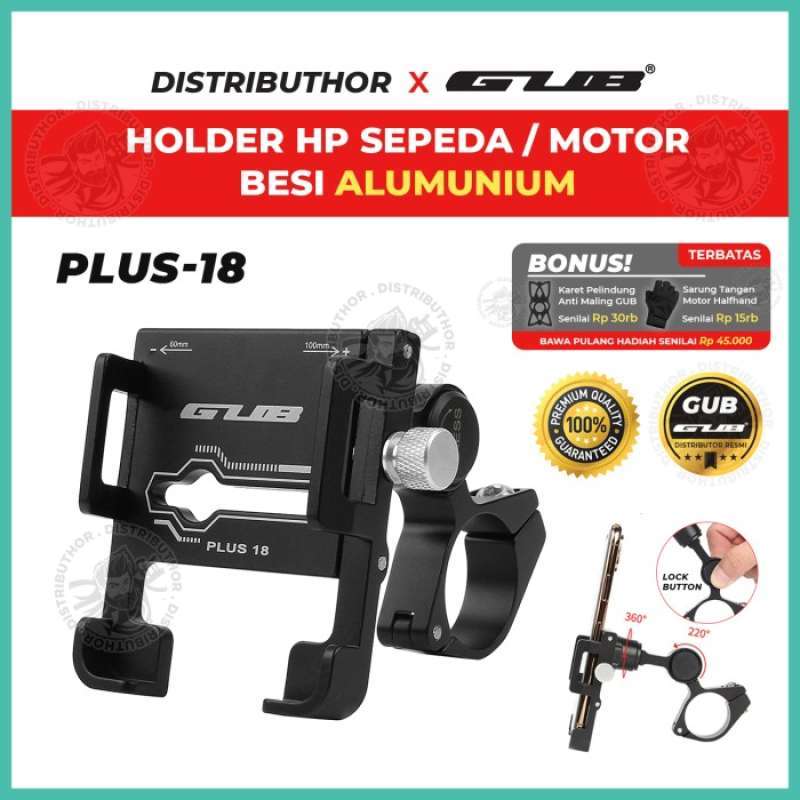 Promo Holder Hp Motor Stang Besi Gub Plus 18 Dudukan Penahan Penyangga Diskon 23% Di Seller ...