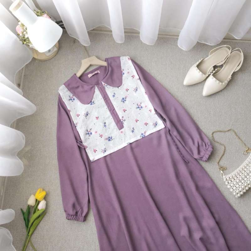 Gamis Simple Polos Elegan🔥 - Harga Terbaik 2026